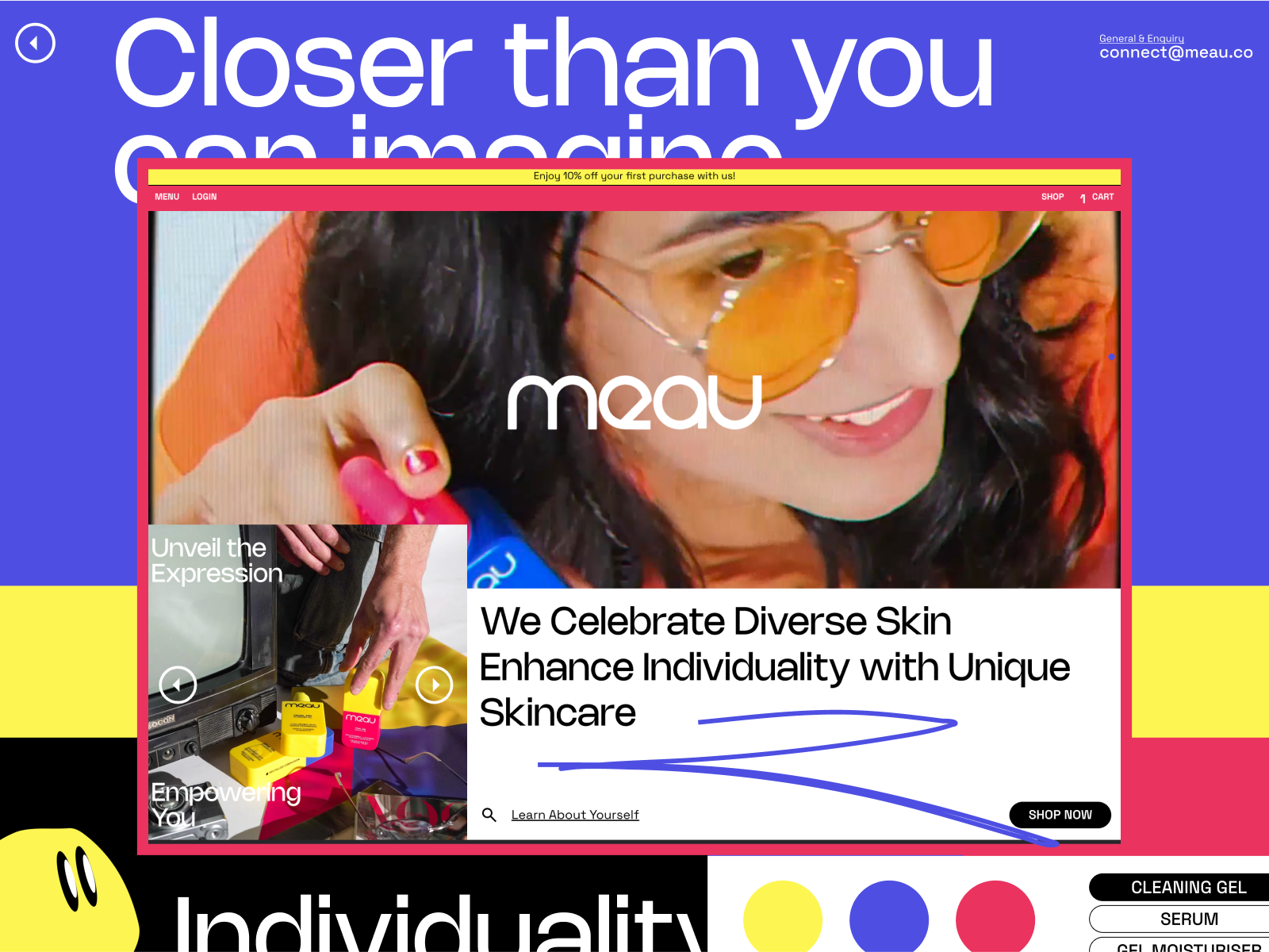 SAYU. STUDIO's Website for MEAU Wins Awwwards Recognition